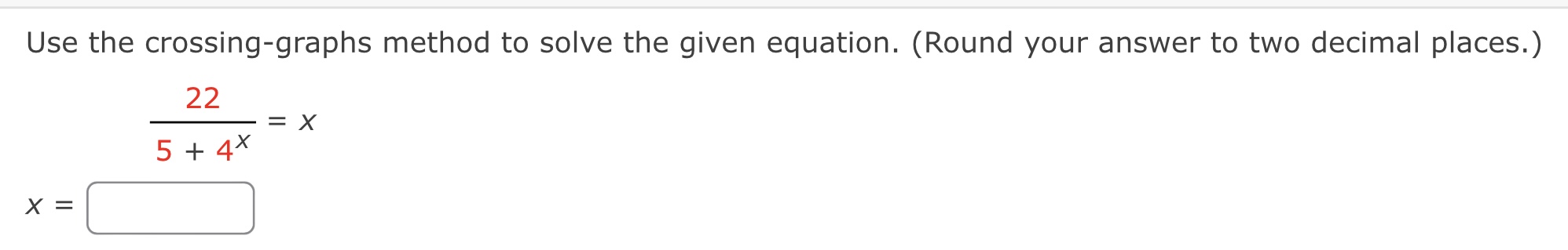 Use the crossing-graphs method to solve the given | Chegg.com