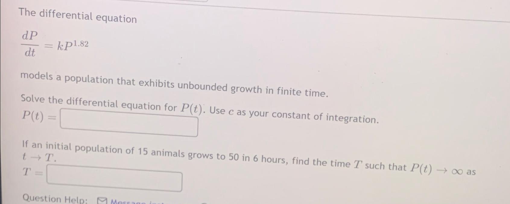 Solved The differential | Chegg.com