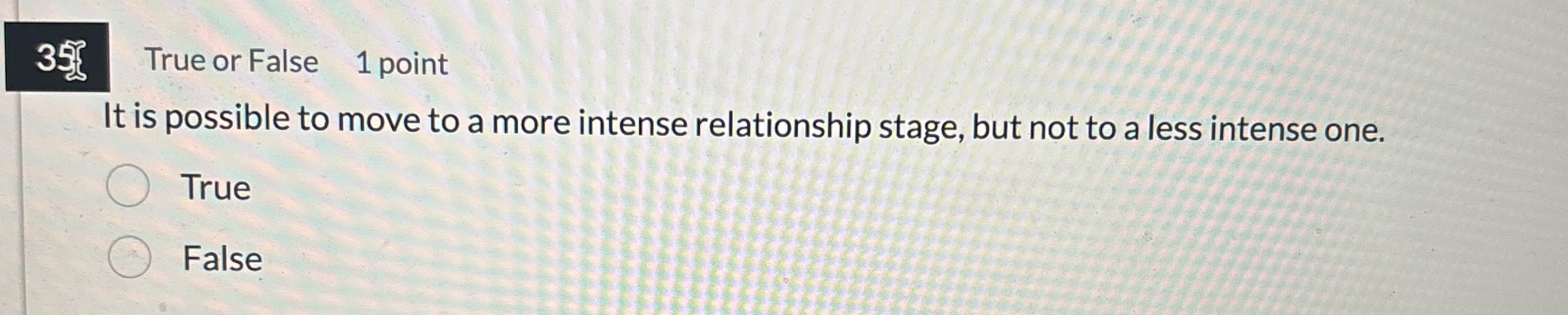 Solved 3宪 ﻿True or False 1 ﻿pointIt is possible to move to a | Chegg.com