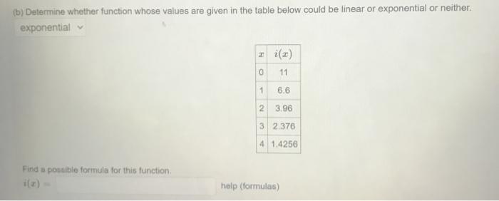 Solved (1 point) (a) Determine whether function whose values | Chegg.com