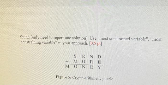 Question 7 [1 pt]: Consider the crypto-arithmetic | Chegg.com