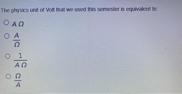 Solved The physics unit of Tesla that we used this semester | Chegg.com