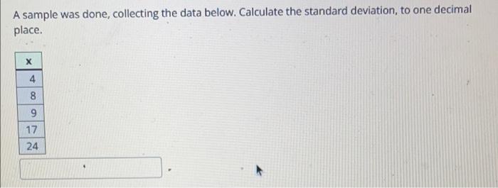 Solved Using your calculator, find the range and standard | Chegg.com