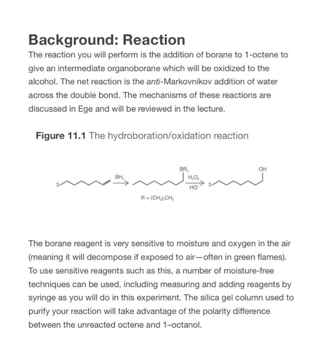 Solved Lab Report for Hydroboration-Oxidation 1. Draw the | Chegg.com