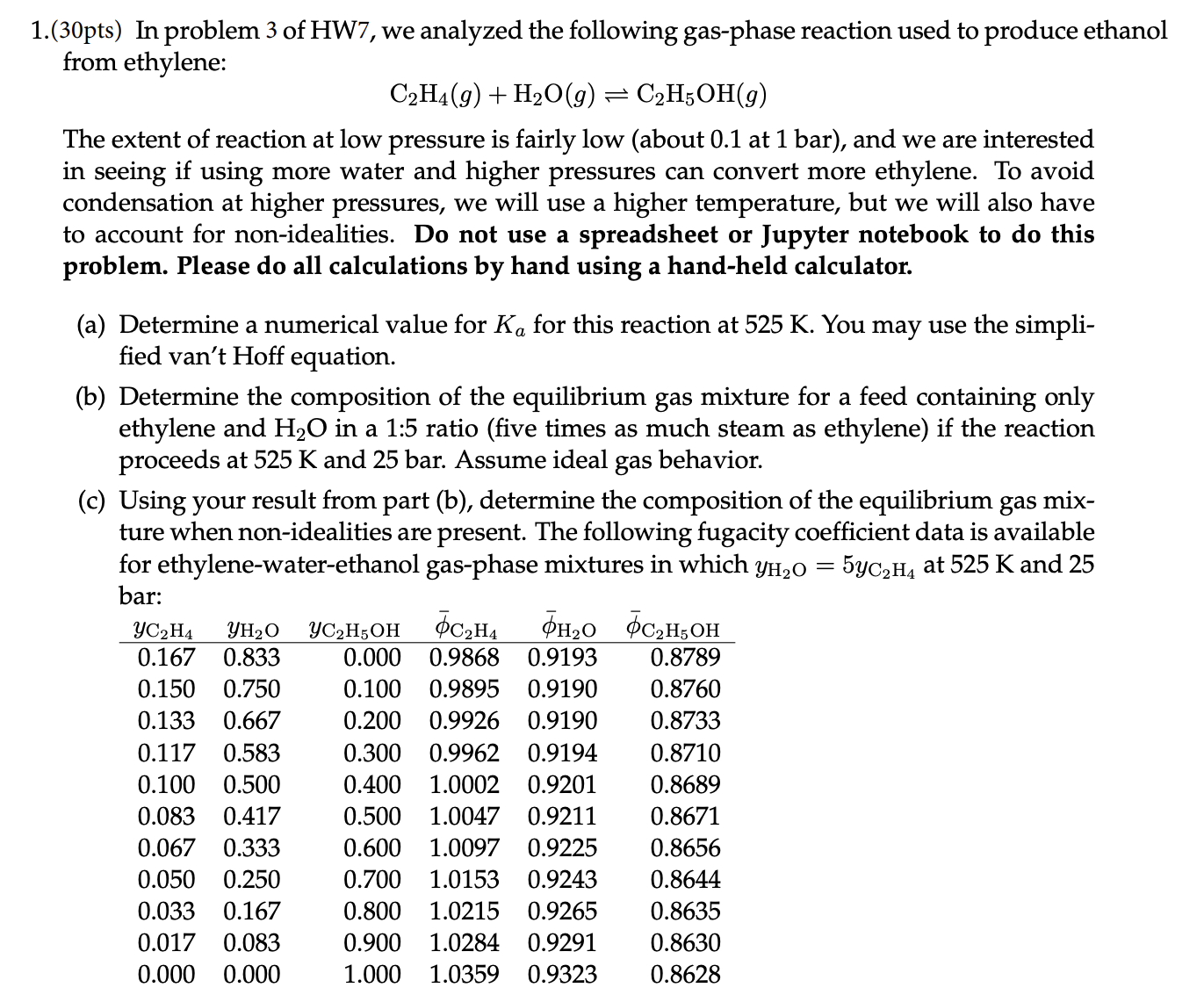 Solved 1.(30pts) ﻿In problem 3 ﻿of HW7, ﻿we analyzed the | Chegg.com