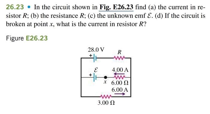 Solved 26.23 . In the circuit shown in Fig. E26.23 find (a) | Chegg.com