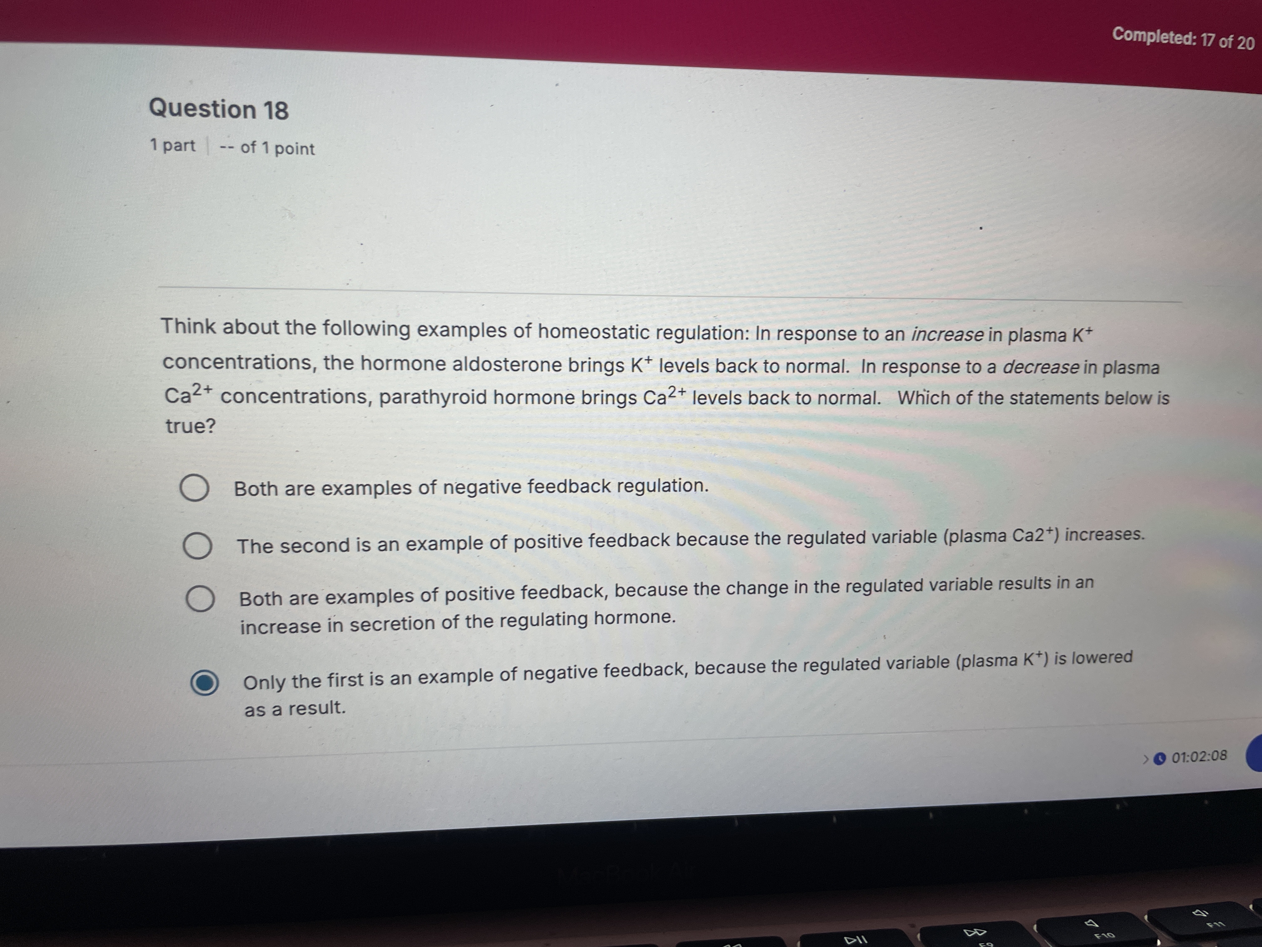Solved Completed: 17 ﻿of 20Question 181 ﻿part -- ﻿of 1 | Chegg.com