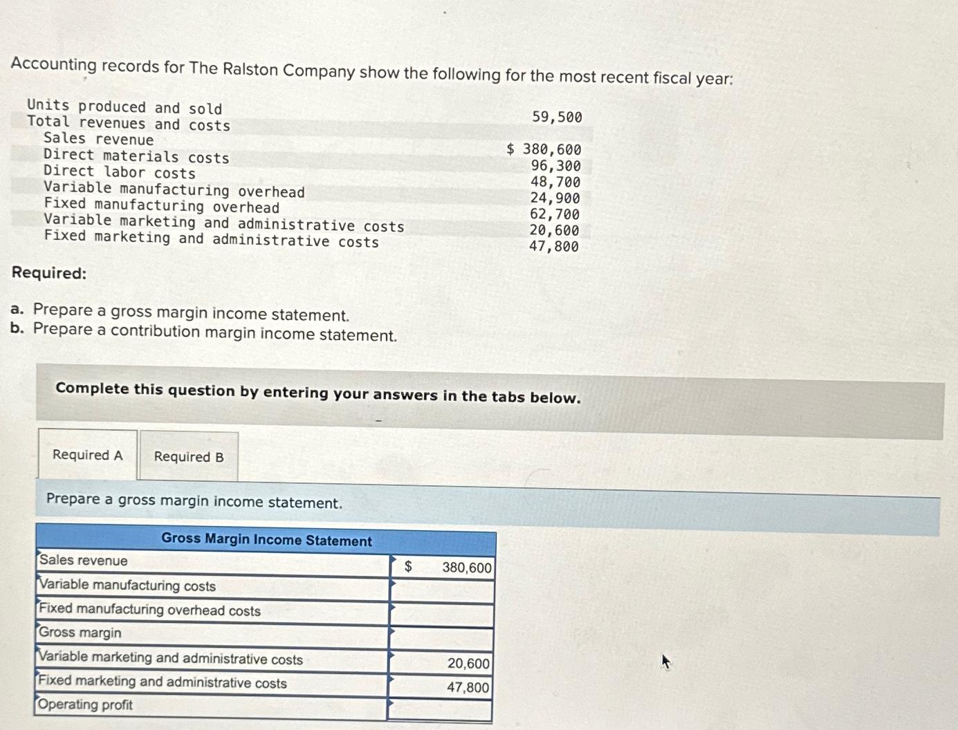 Solved Accounting records for The Ralston Company show the | Chegg.com