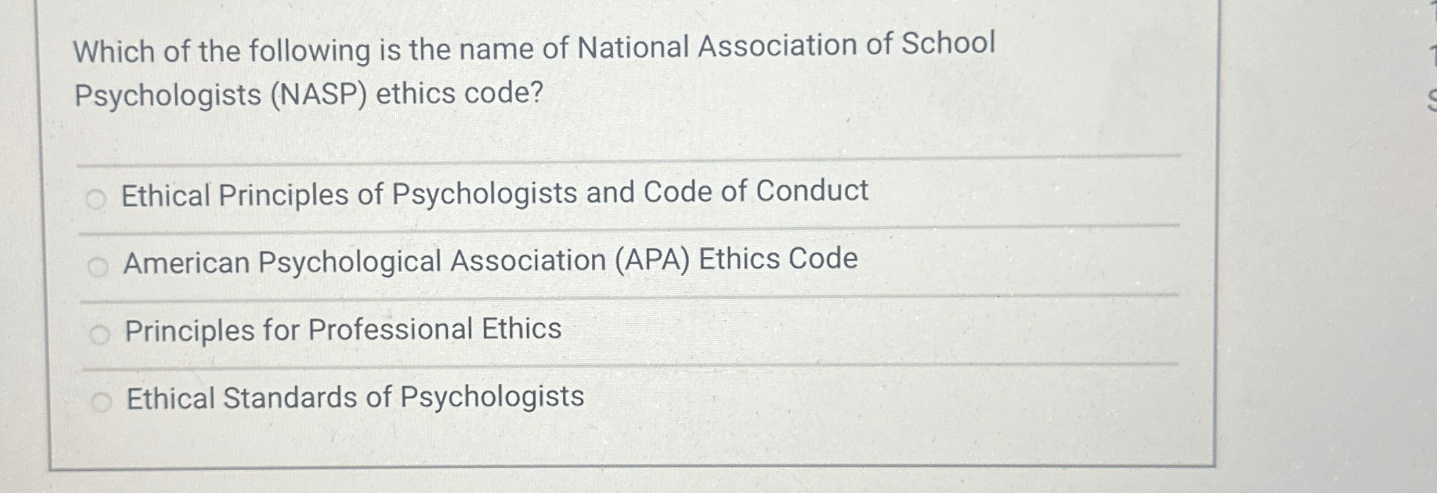 Solved Which of the following is the name of National | Chegg.com
