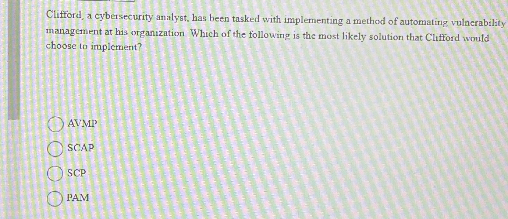 Solved Clifford, a cybersecurity analyst, has been tasked | Chegg.com
