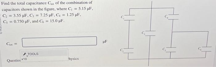 Solved Find the total capacitance Ctot of the combination | Chegg.com