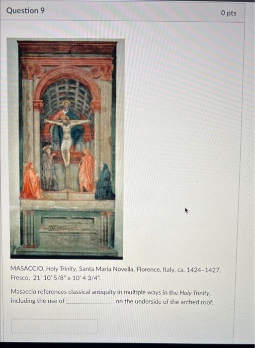 MASACCIO, Holy Trinity, Santa Maria Novella, | Chegg.com