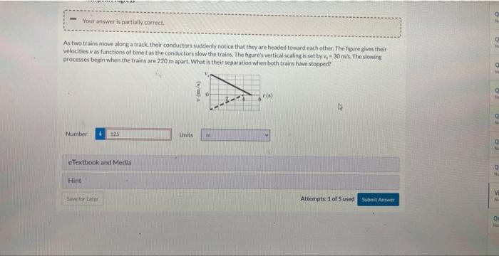 Solved As two trains move along a track, their conductors | Chegg.com
