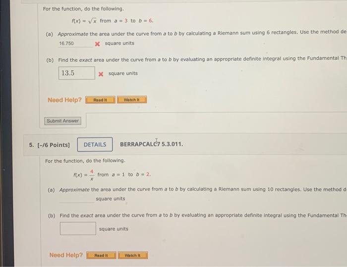 Solved For the function, do the following. f(x)=x from a=3 | Chegg.com