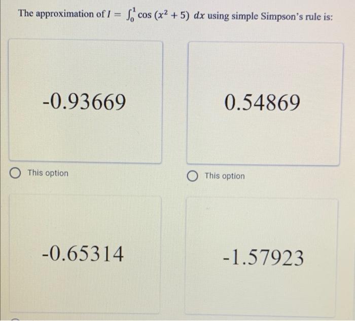 A formula of order 4 for approximating the first | Chegg.com