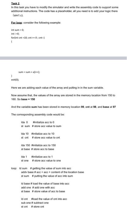 Solved Need help with this simulation of assembly code only | Chegg.com