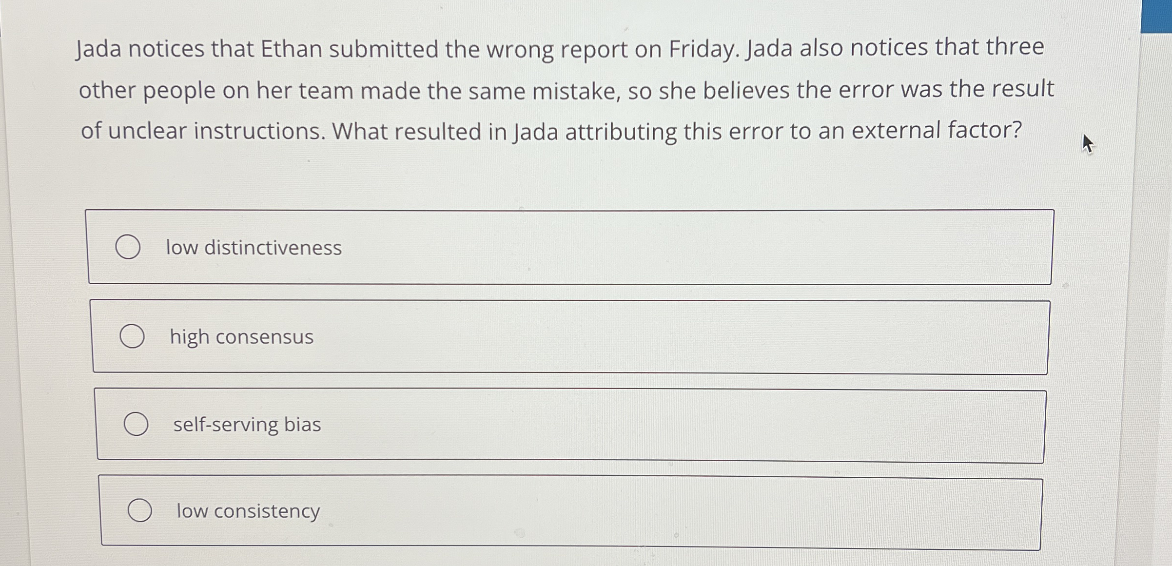 Solved Jada notices that Ethan submitted the wrong report on | Chegg.com