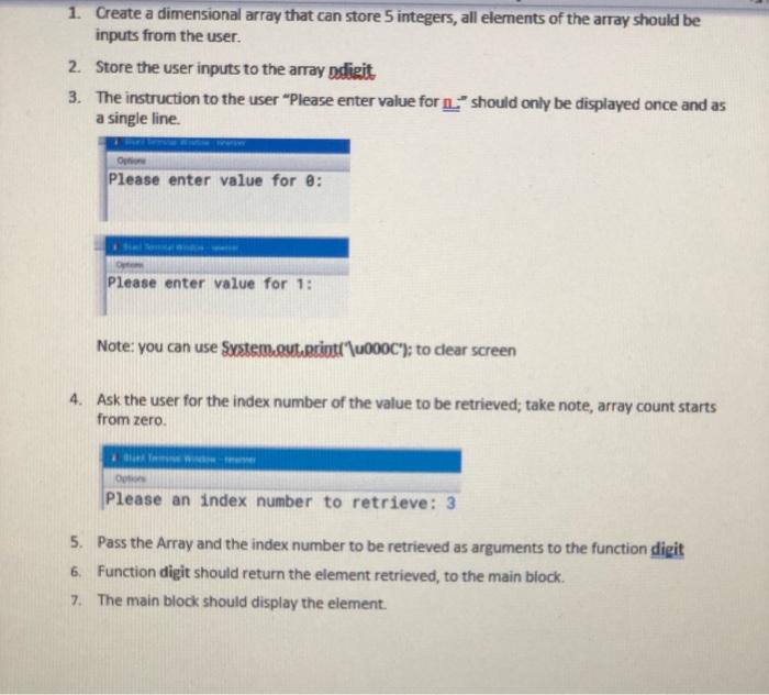 Solved 1. Create a program that uses a function called digit | Chegg.com