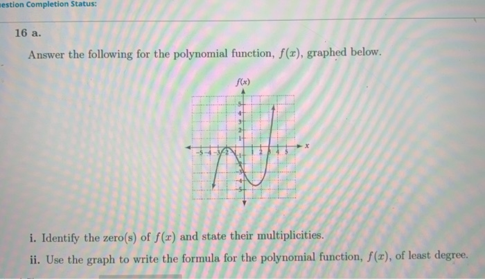 Solved estion completion Status: 16 a. Answer the following | Chegg.com