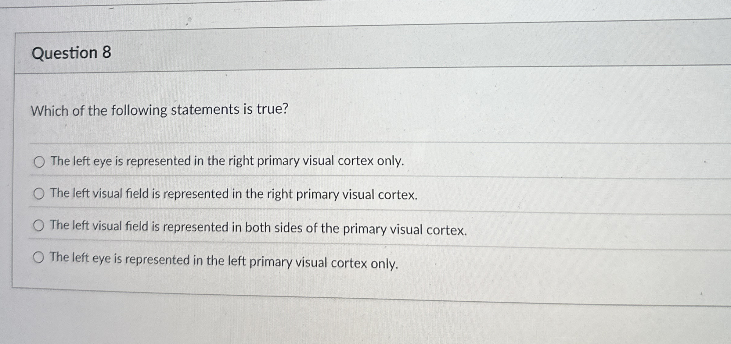 Solved Question 8Which of the following statements is | Chegg.com