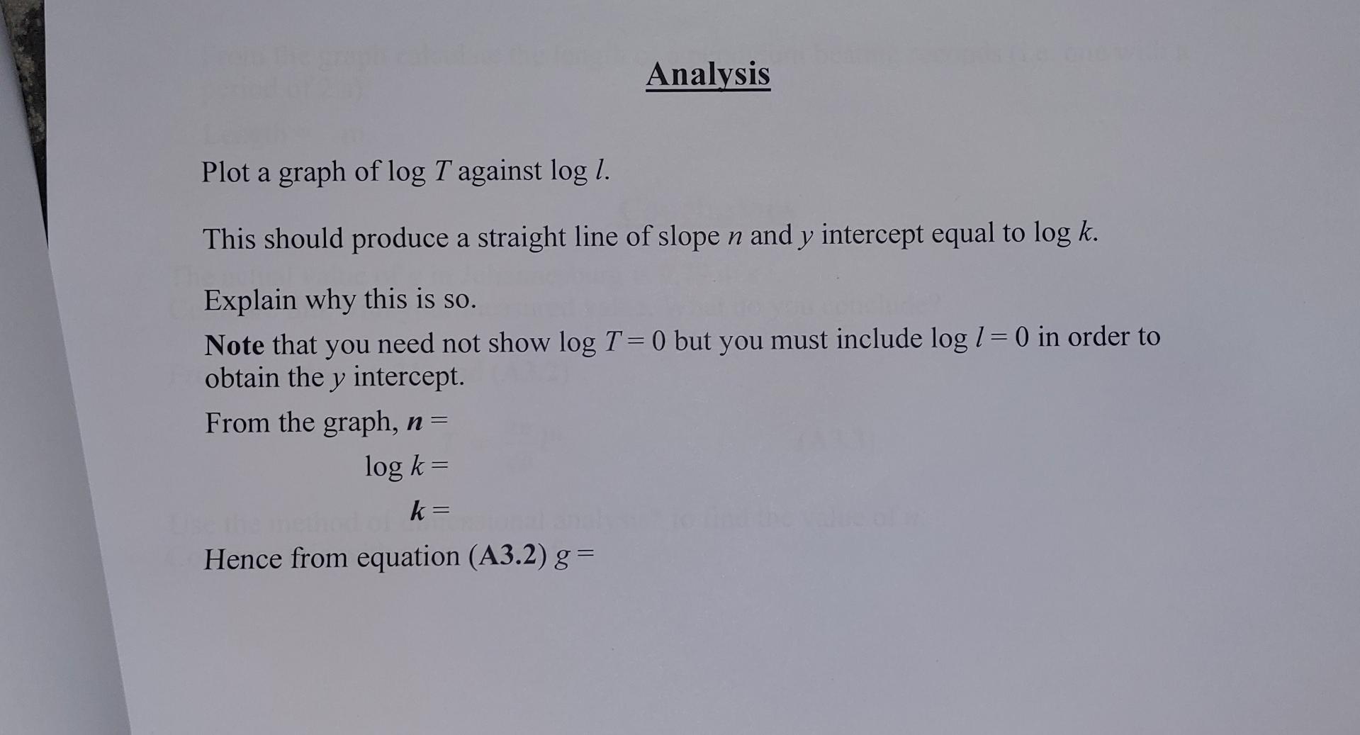 Experiment A3 Lab Report Results Length 1 No. of Time | Chegg.com