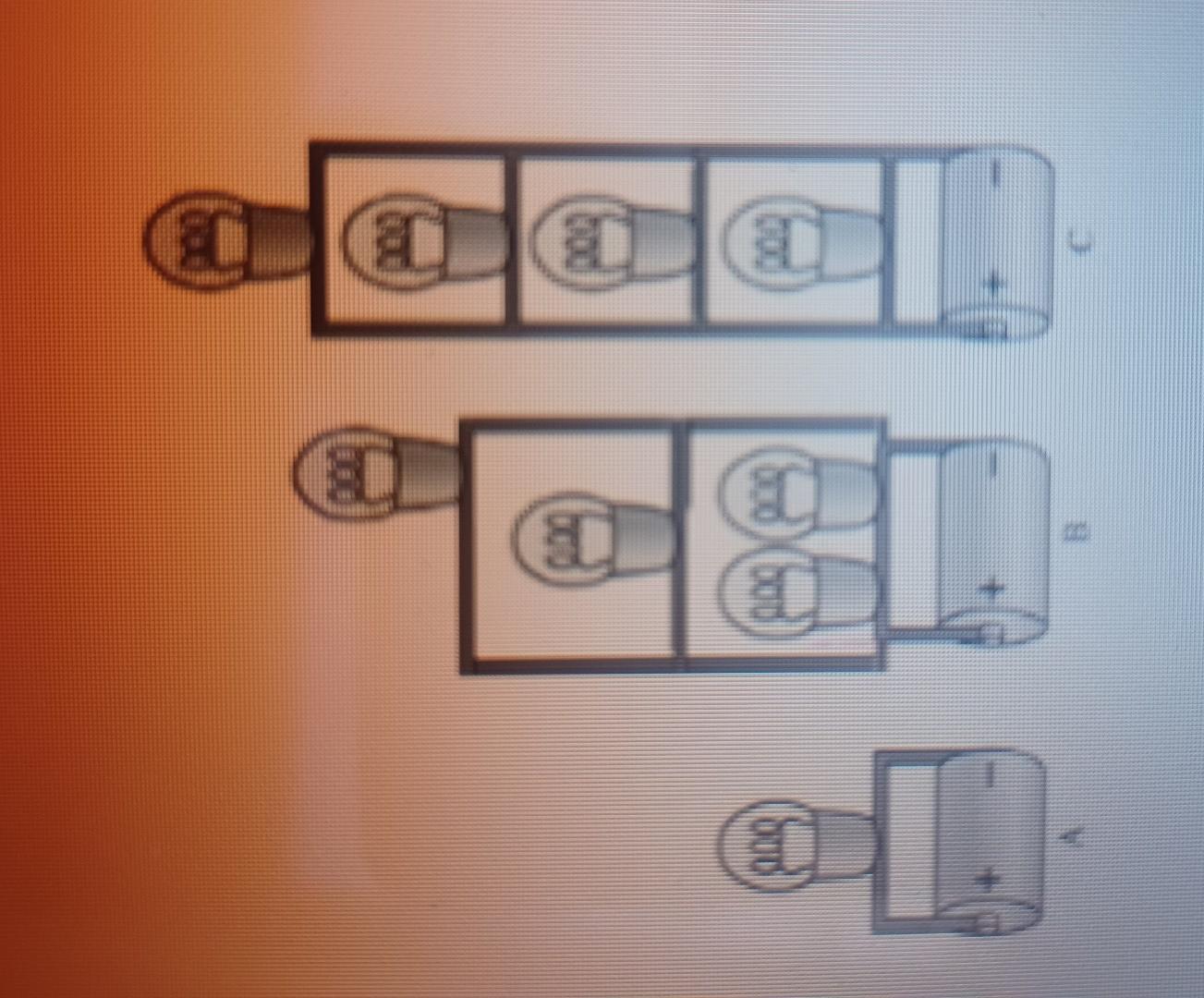 Solved Identical light bulbs can be attached to identical | Chegg.com