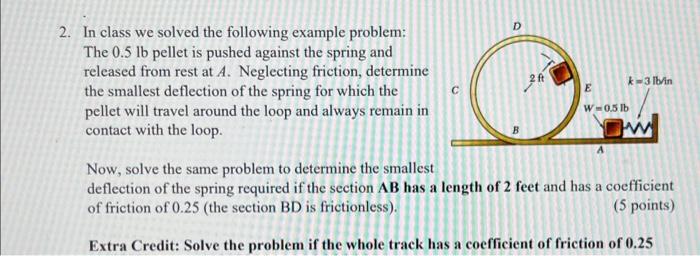 Solved 2. In class we solved the following example problem: | Chegg.com
