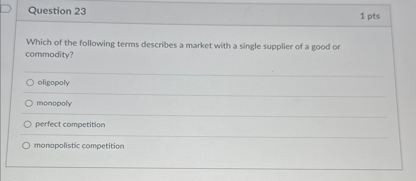 Solved Question 231 ﻿ptsWhich of the following terms | Chegg.com