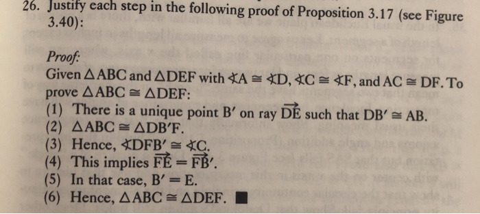 Solved 26. Justify each step in the following proof of | Chegg.com