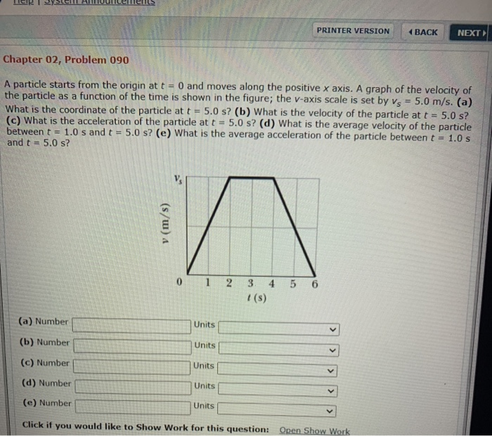 Solved PRINTER VERSION « BACK NEXT Chapter 02, Problem 090 A | Chegg.com