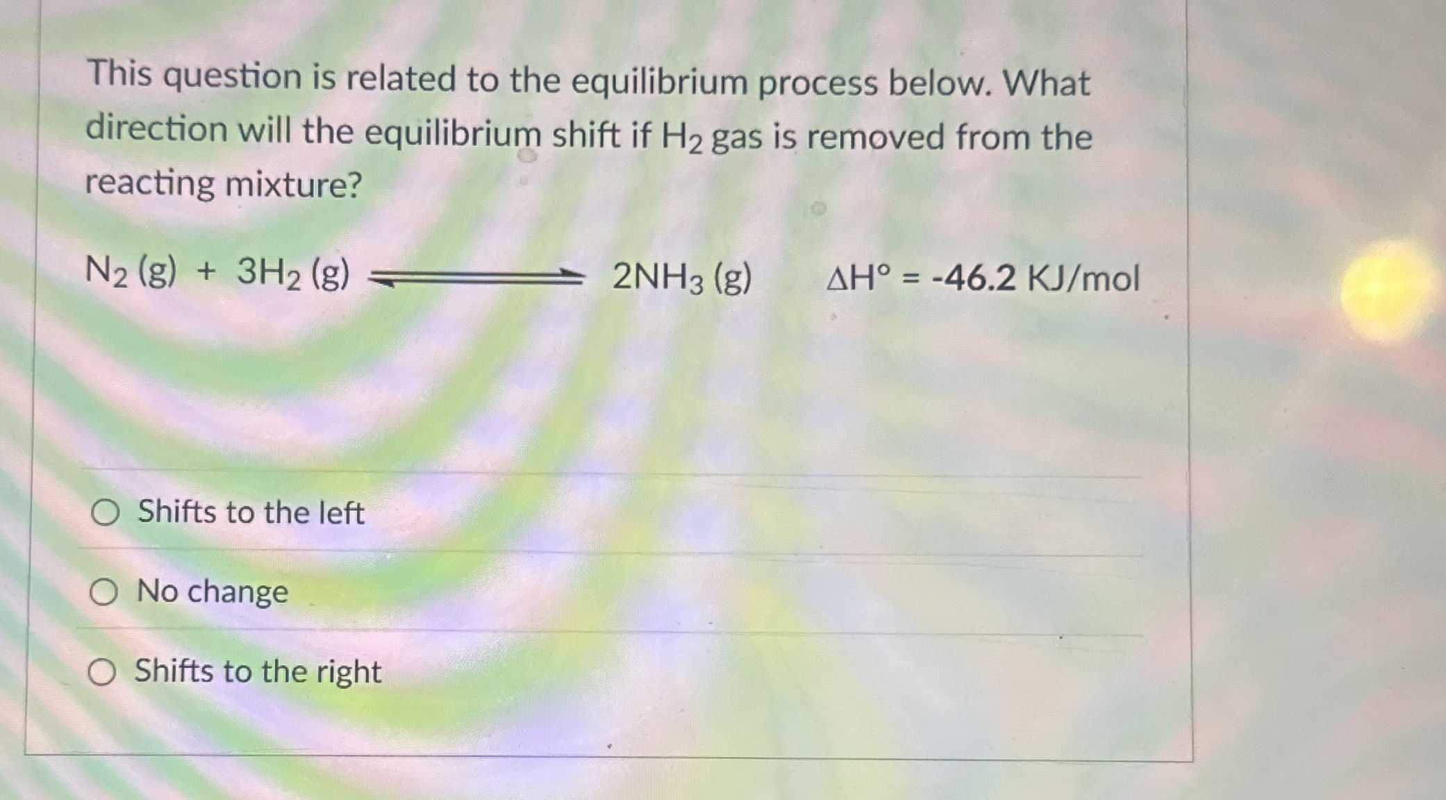Solved This question is related to the equilibrium process | Chegg.com