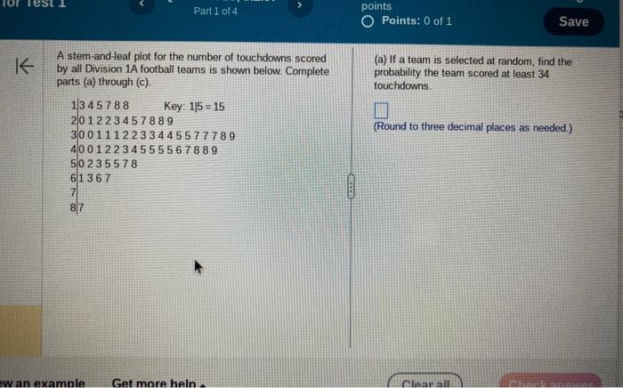 Solved 4 parts to question | Chegg.com