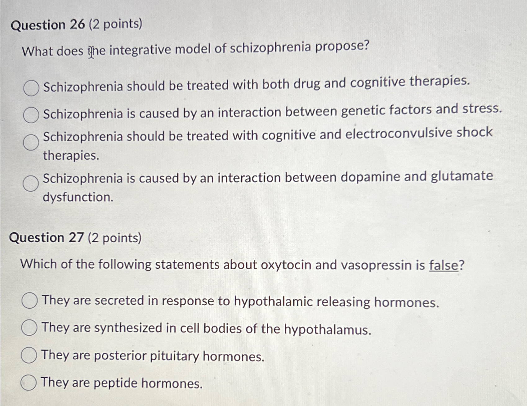 Solved Question 26 (2 ﻿points)What does inne integrative | Chegg.com