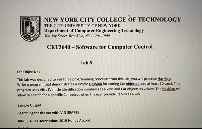 Solved NEW YORK CITY COLLEGE OF TECHNOLOGY THE CITY | Chegg.com