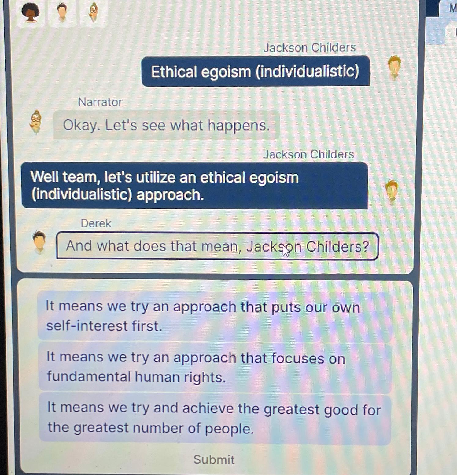 Solved Jackson ChildersEthical egoism | Chegg.com