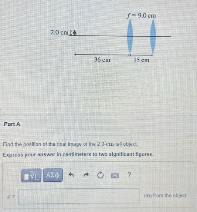 Solved Find the position of the final image of the | Chegg.com