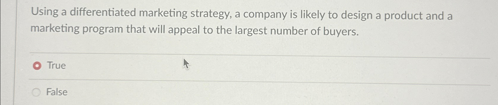 Solved Using a differentiated marketing strategy, a company | Chegg.com