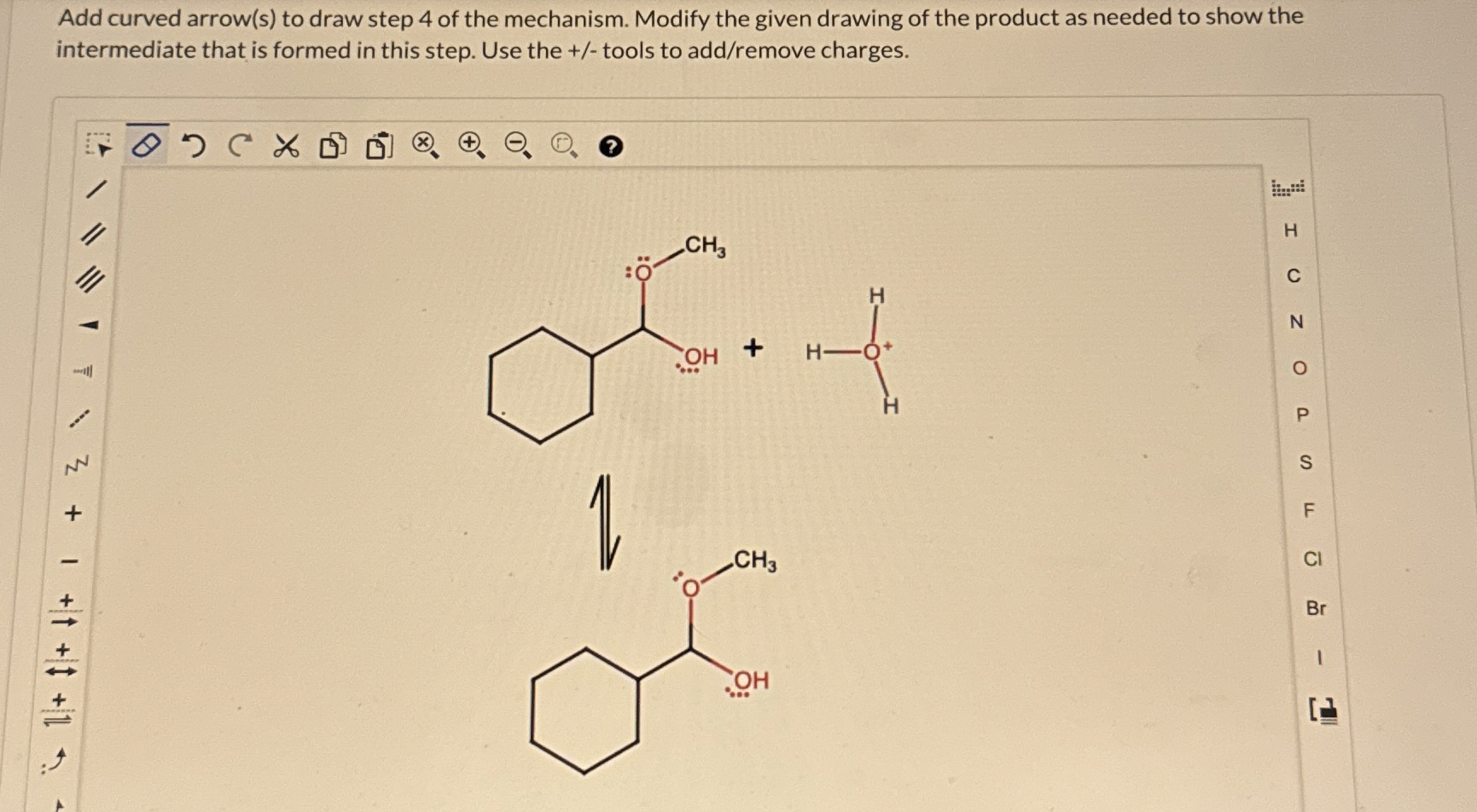 Solved Add curved arrow(s) ﻿to draw step 4 ﻿of the | Chegg.com