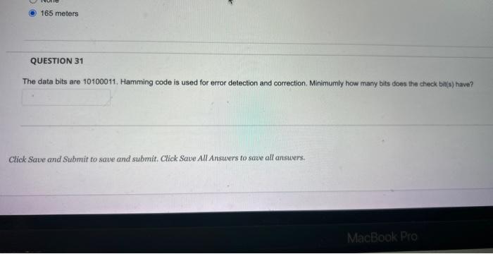Solved The Data Bits Are 10100011 Hamming Code Is Used For