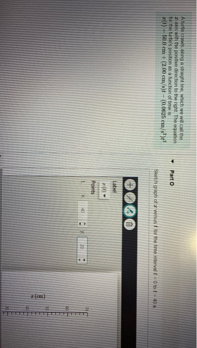 Solved A turtle crawls along a straight line, which we will | Chegg.com