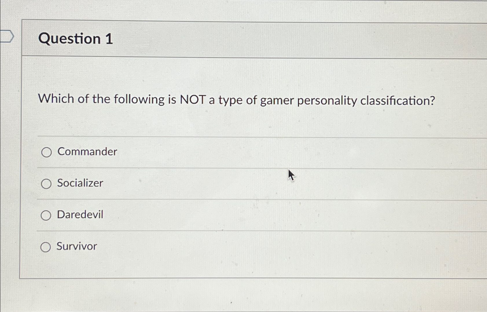 Solved Question 1Which of the following is NOT a type of | Chegg.com