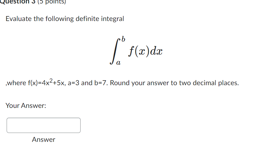 Solved Evaluate the following definite integral∫abf(x)dx, | Chegg.com