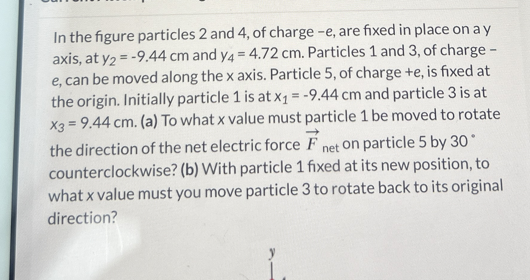 Solved In the figure particles 2 ﻿and 4, ﻿of charge -e, ﻿are | Chegg.com