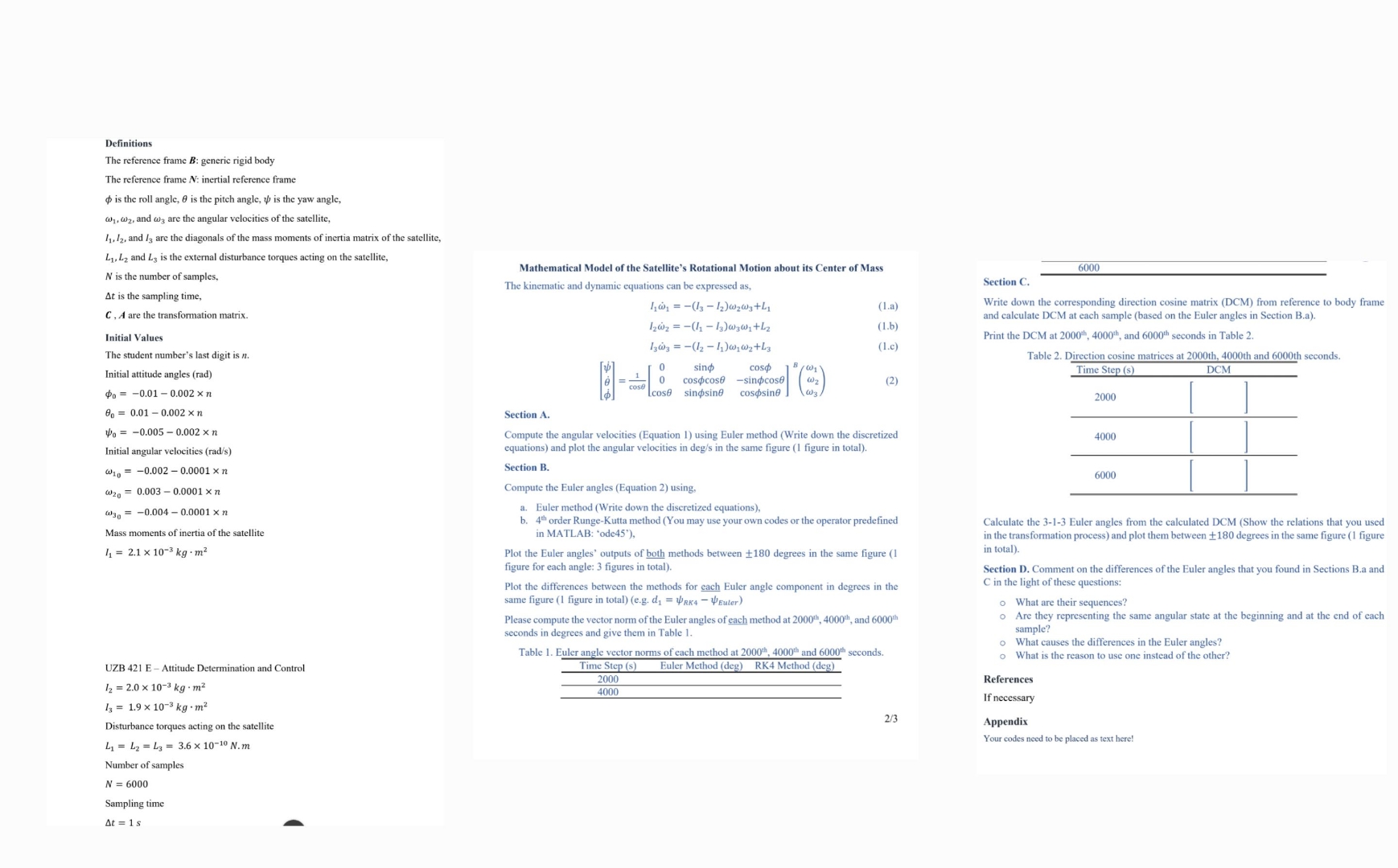 Solved DefinitionsThe reference frame B: generic rigid | Chegg.com
