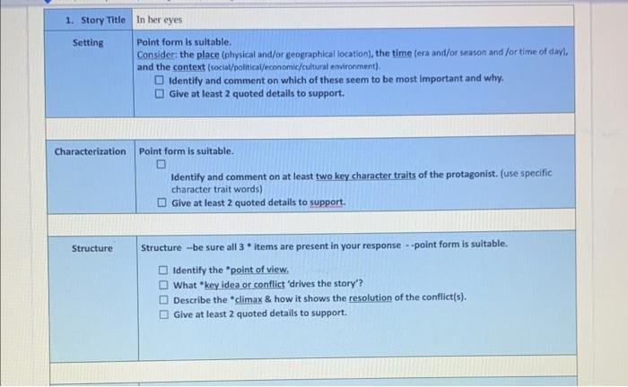 can you answer these questions after reading short | Chegg.com