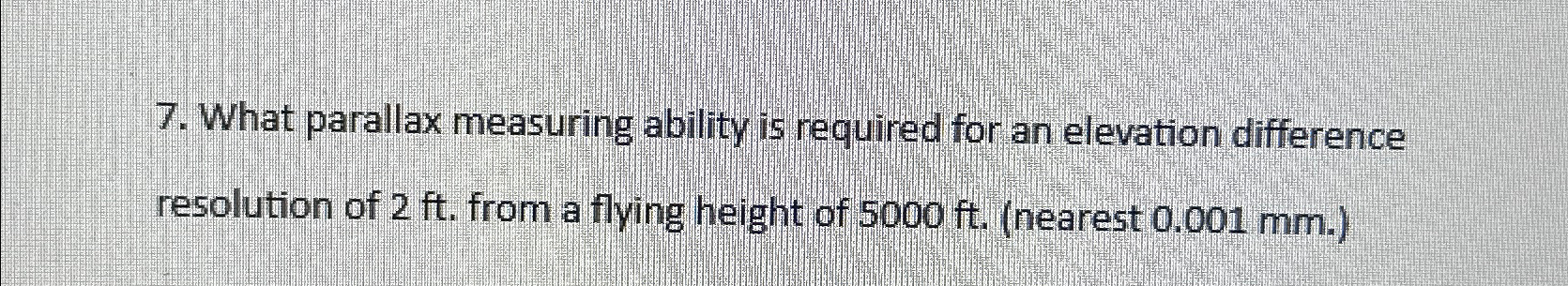 Solved What parallax measuring ability is required for an | Chegg.com