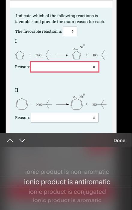 Solved Indicate which of the following reactions is | Chegg.com