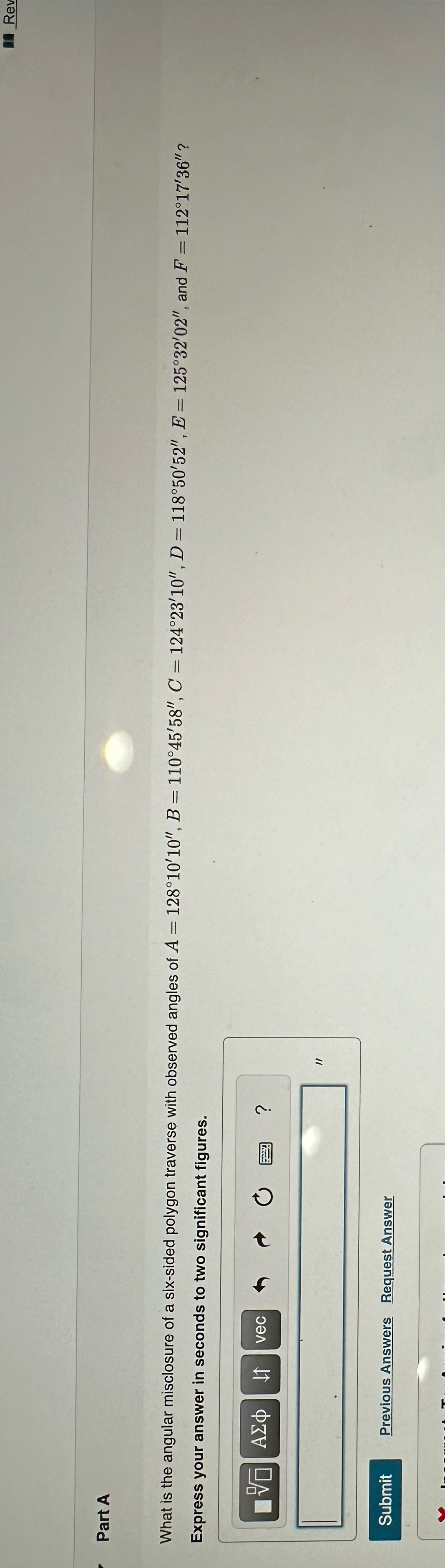 Solved Part AExpress your answer in seconds to two | Chegg.com