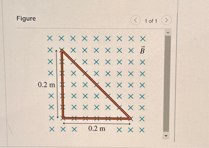 Solved The figure shows a triangular loop of wire in a | Chegg.com