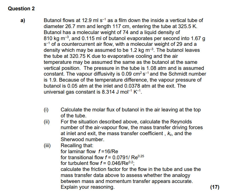 Solved Question 2(Show every steps and assumpotions made | Chegg.com